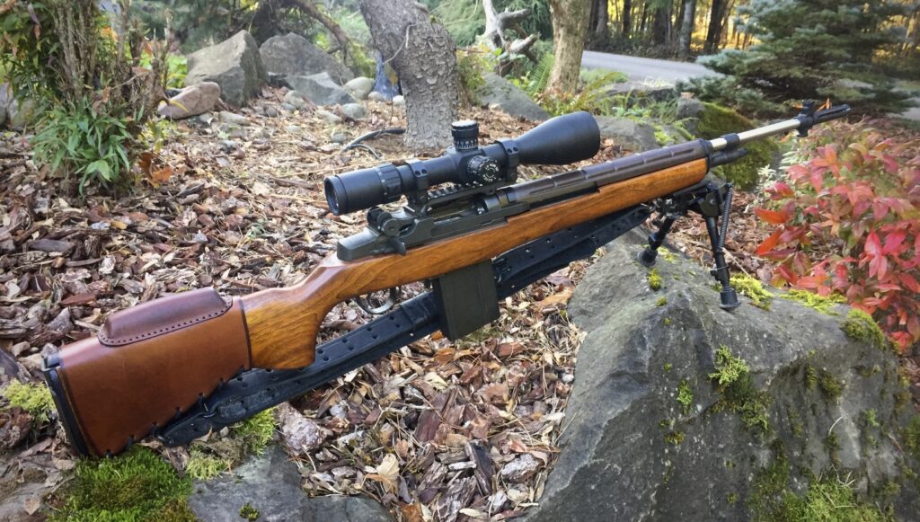 Custom Leather M1/M1A Stock Cover with Cheek Riser – USA Made by RLO